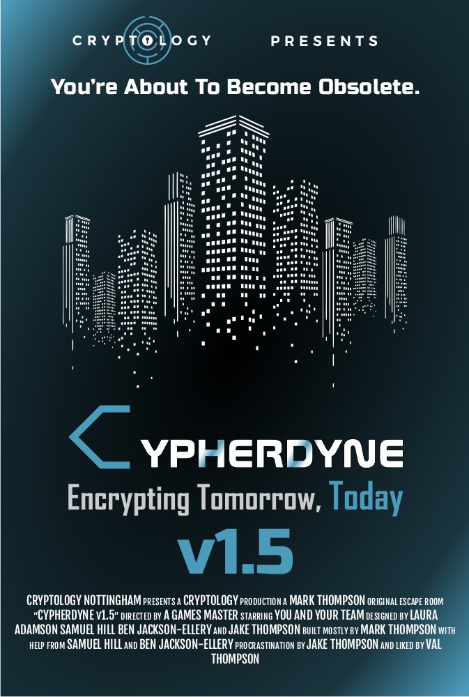 Cryptology Nottingham – Cypherdyne v1.5 – Brit of an Escape Habit
